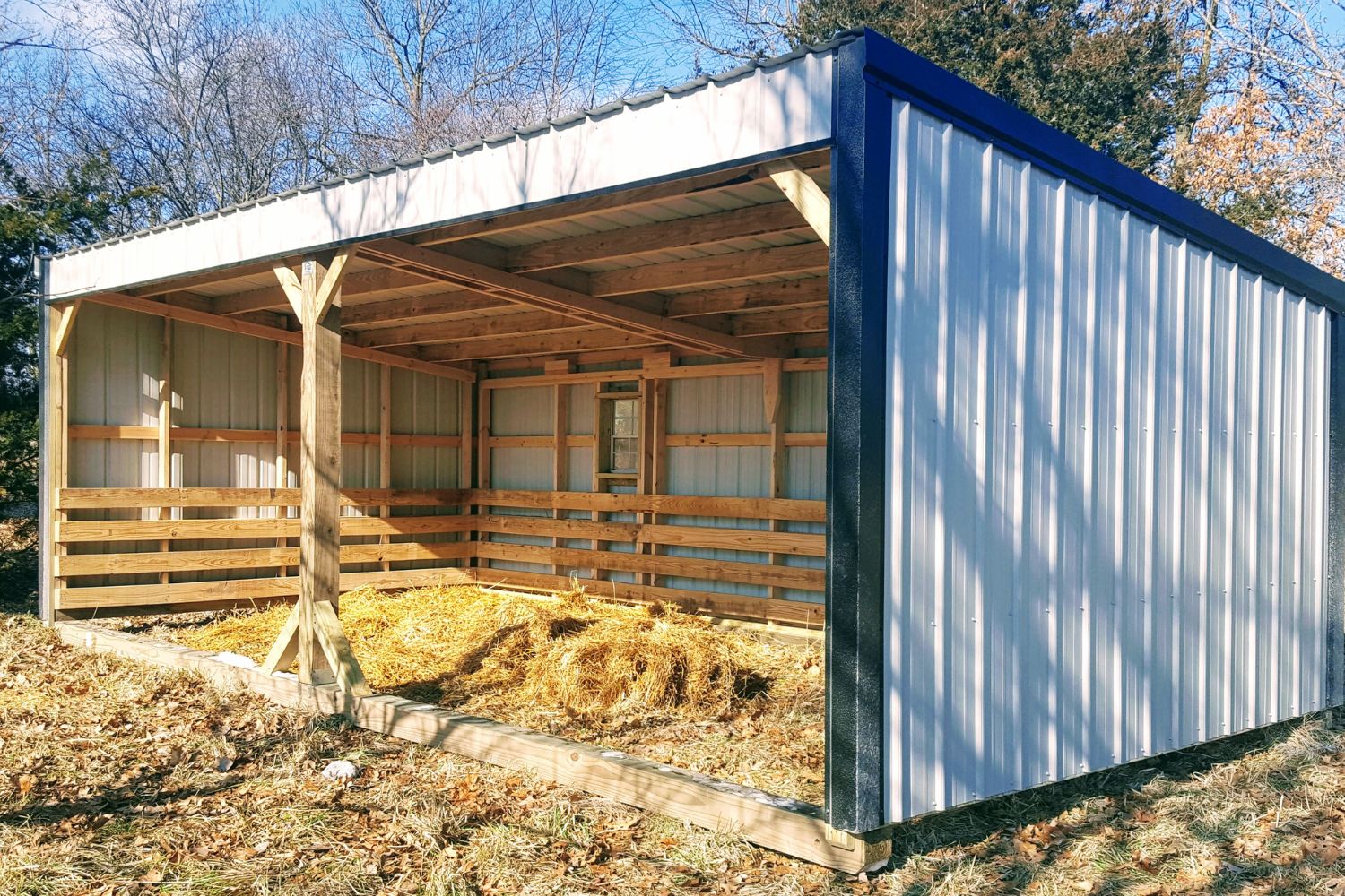 Loafing Sheds For Cows In Iowa | Loafing Shed For 2 Cows